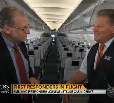 From Firefighter to Flight Attendant: JetBlue Hires First Responders